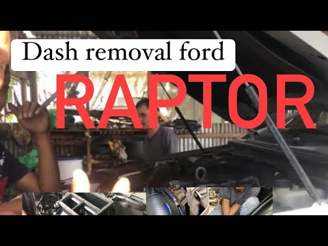 How to remove dashboard ford raptor 2020 model - YouTube