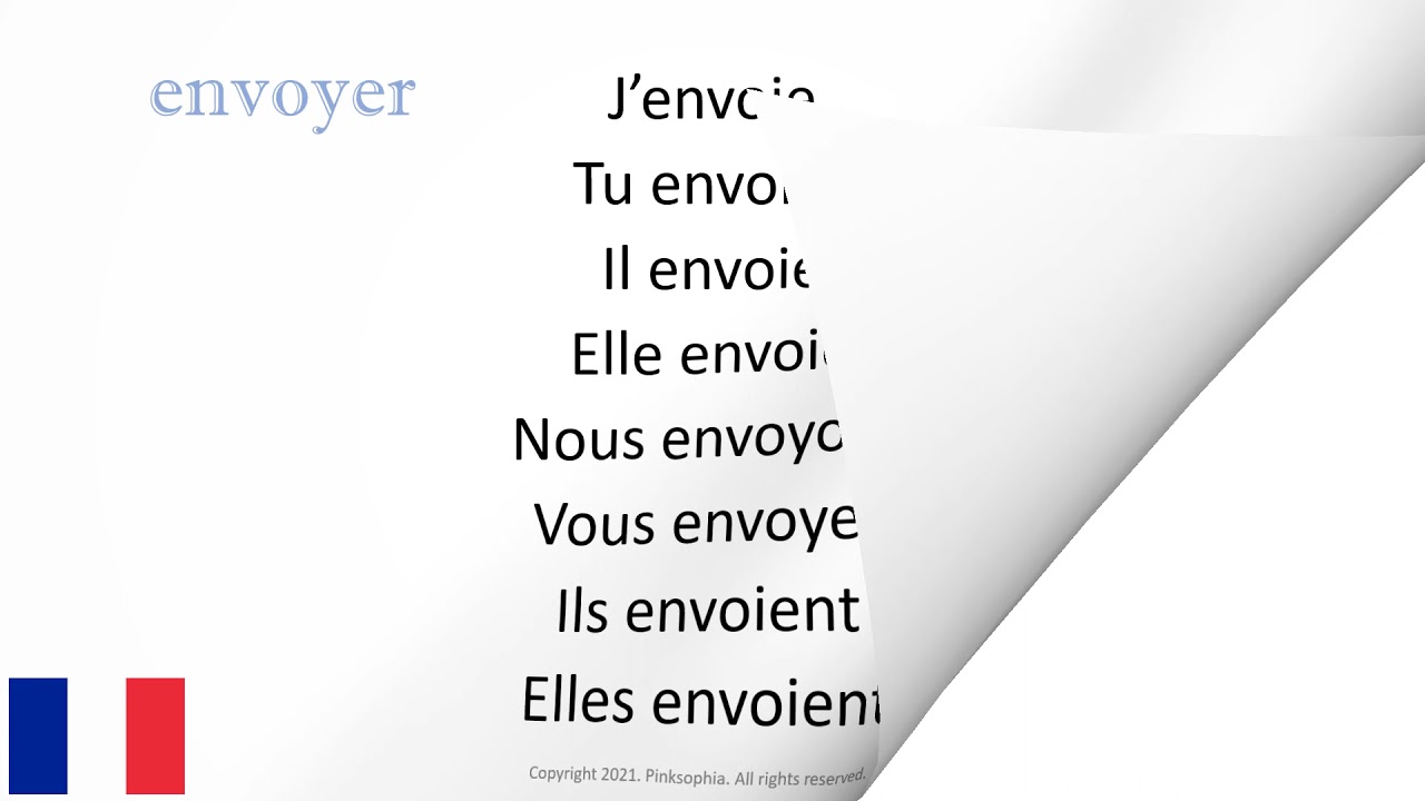 Verbe conjugaison présent : envoyer = to send - YouTube