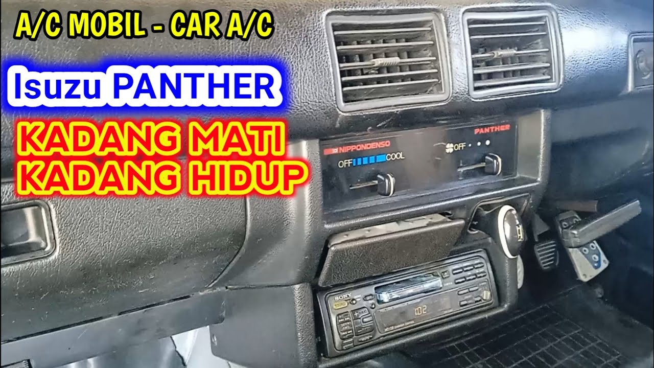 ac mobil panther mati hidup, cuci Evaporator & ganti motor blower - YouTube