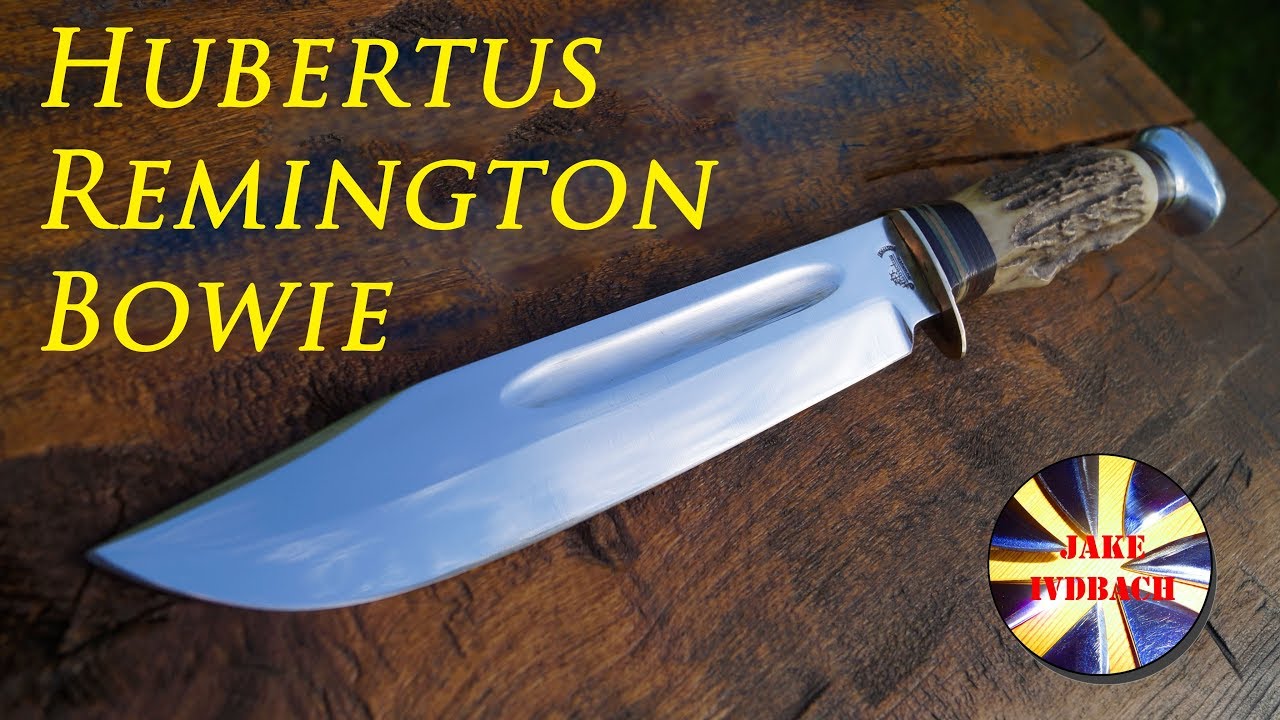 Hubertus Remington Blade Big Bowie Knife Jagdmesser Solingen Kuno ...