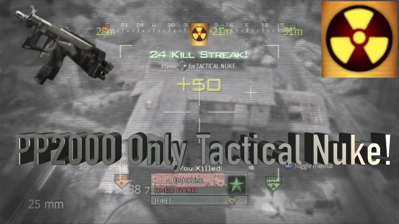 MW2- PP2000 ONLY Tactical Nuke - YouTube