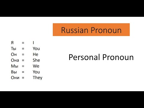 Russian Pronoun #russianlanguage #ရုရှား #ဘာသာစကား - YouTube