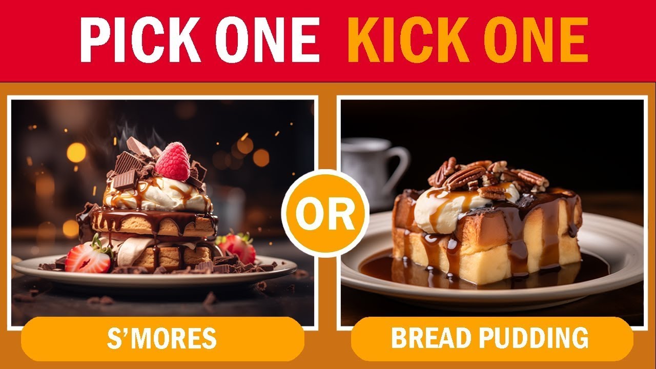 Pick One, Kick One ｜ Food Edition 🍩🍟🥞 - YouTube