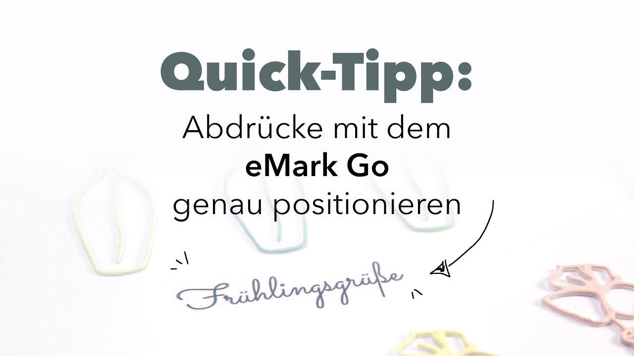 Quick Tipp: eMark Abdrücke genau positionieren - YouTube