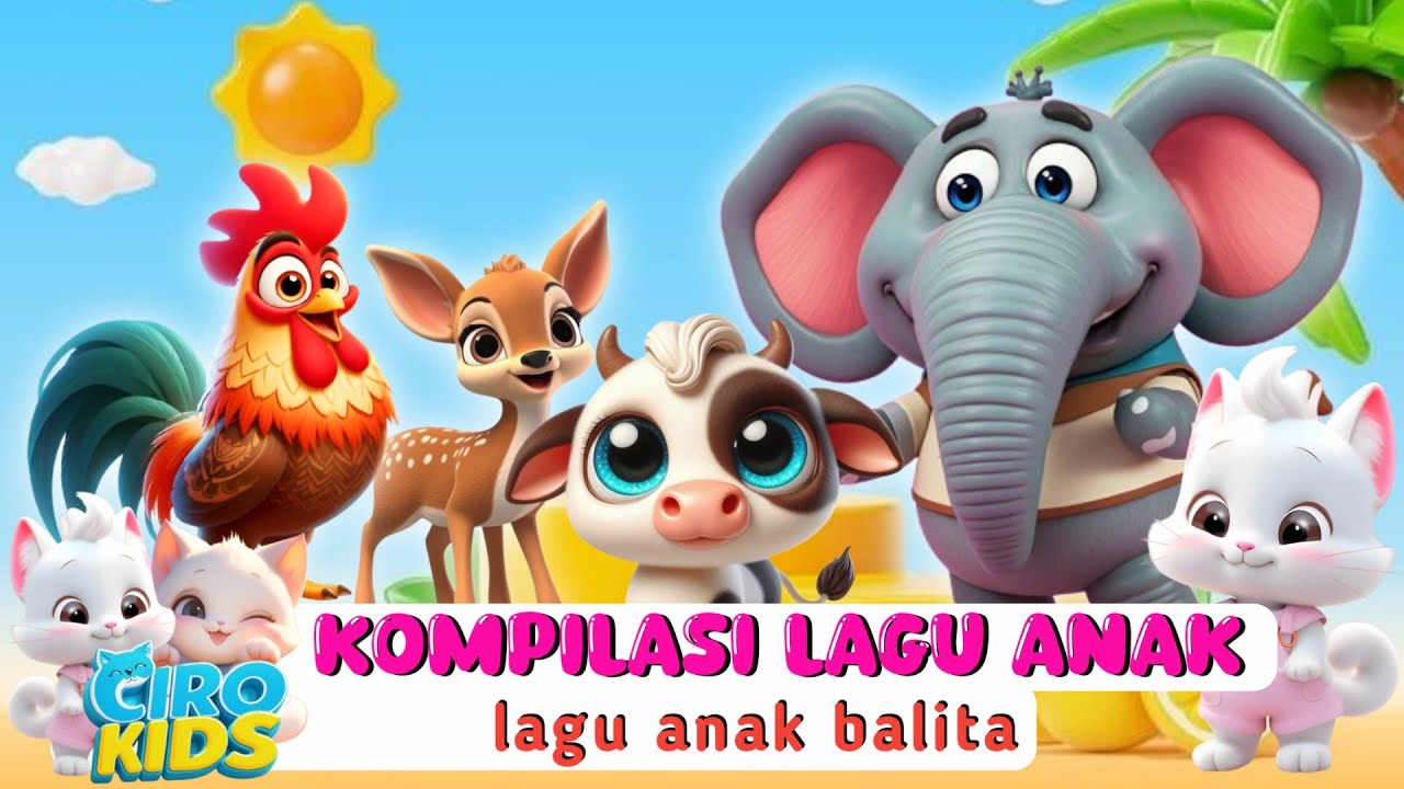 SUARA HEWAN | ANAK AYAM PIYIK PIYIK | 5 BEBEK KECIL BERMAIN | CIT CIT ...