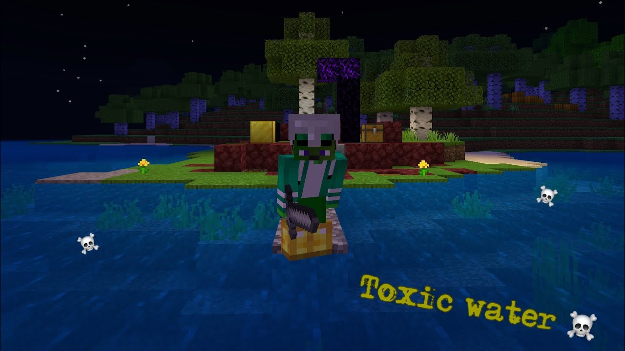 Minecraft, but ALL water is TOXIC - YouTube
