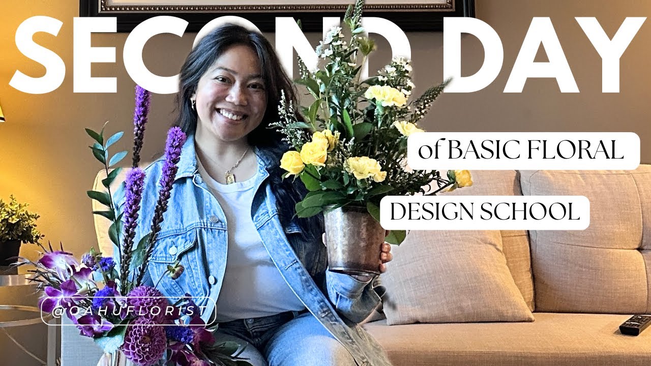 New Beginnings - Second Day of Basic Floral Design School - YouTube
