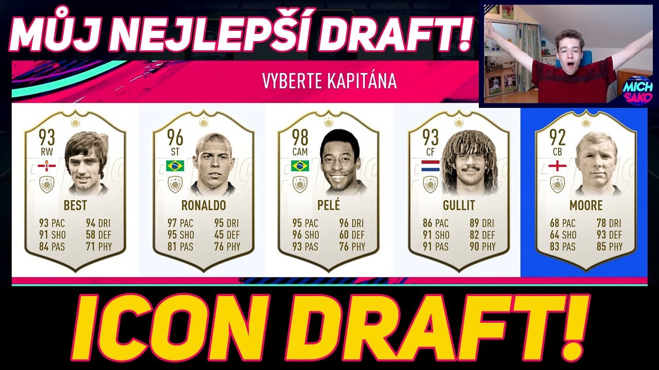 MŮJ NEJLEPŠÍ DRAFT! ICON DRAFT CHALLENGE! | FIFA 19 CZ - YouTube