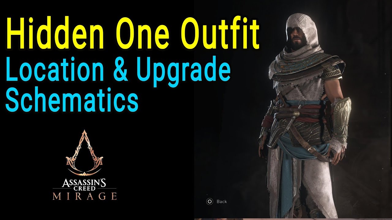 Hidden One Outfit Location & Upgrade Schematics Assassin's Creed Mirage ...
