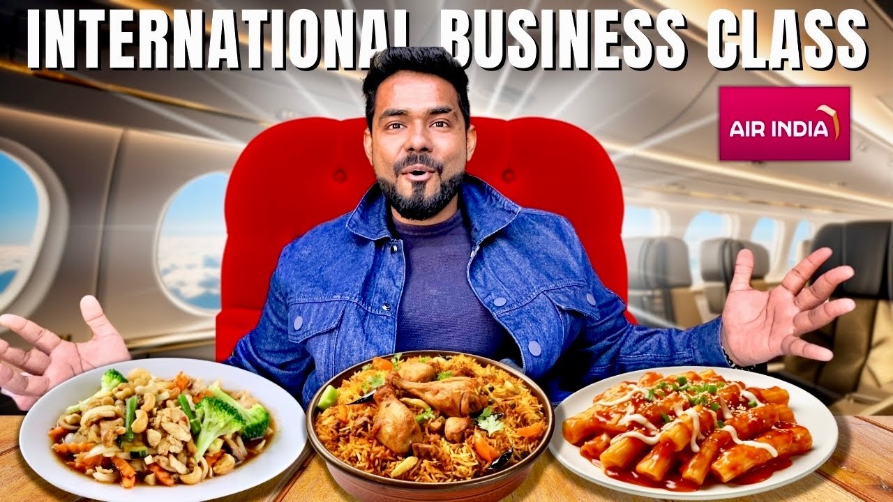My First international BUSINESS CLASS experience in AIR INDIA after Tata Takeover | - YouTube