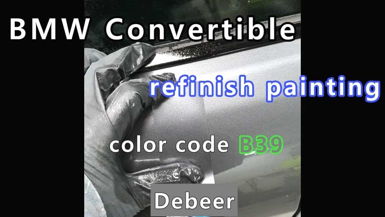 How to paint BMW B39 Personal Formula (Debeer) | BMW 컬러코드 B39 도색과정 #1 ...