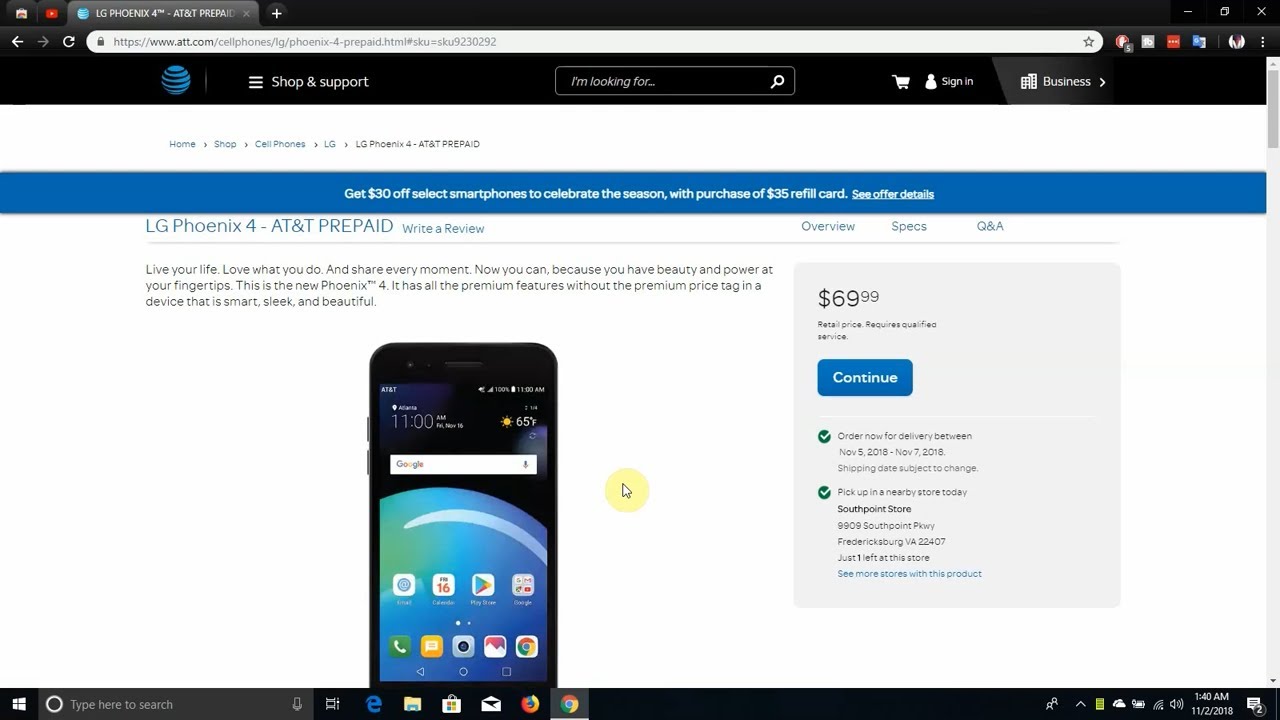 LG Phoenix™ 4 | AT&T PREPAID - YouTube