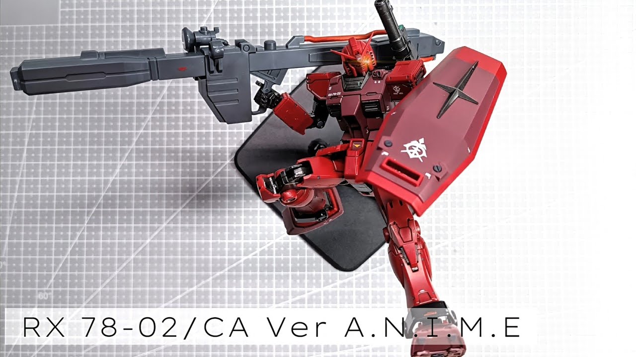CASVAL RED GUNDAM ! HG GTO RX 78-02 Casval by 012 custom roda ANIME ver ...
