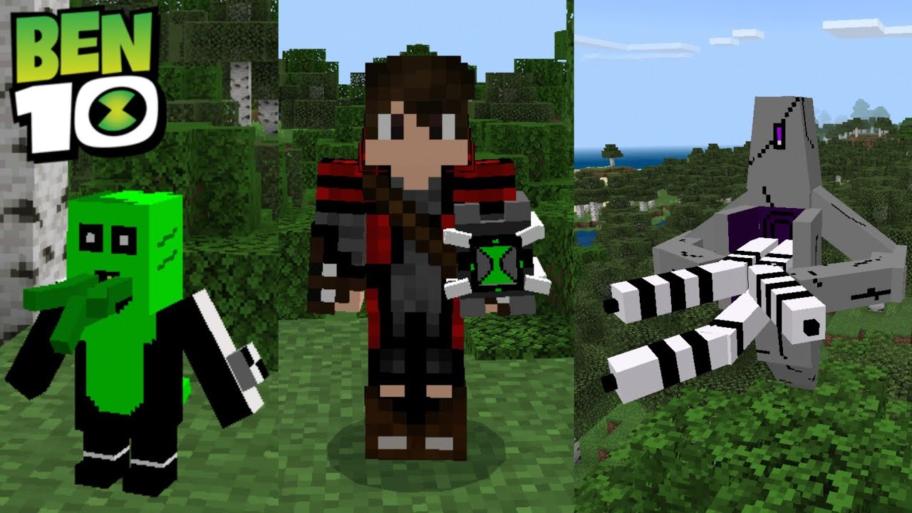 NOVO ADDON/MOD DO BEN 10 PARA MINECRAFT PE ! - YouTube