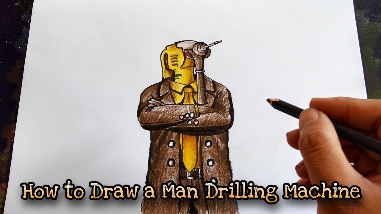 How to Draw a Man Drilling Machine @DOM_Studio #skibiditoilet - YouTube