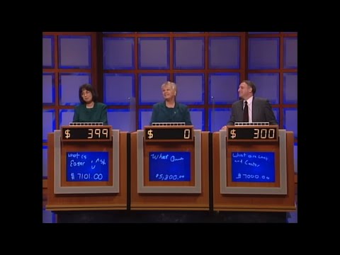 Final Jeopardy (10/13/1998): By a margin of $99