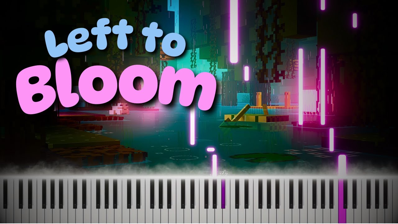 Minecraft OST: Left to Bloom // Piano Visualizer - YouTube