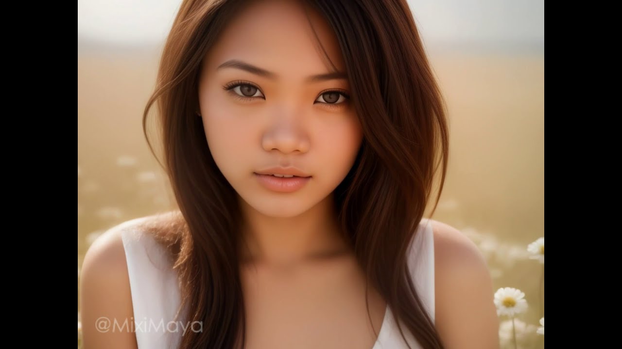 Beautiful Asian girl MixiMaya outdoors - YouTube