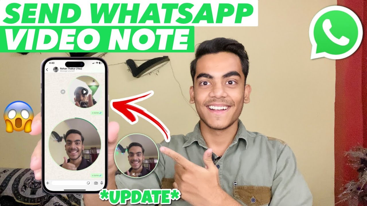 WhatsApp Video Note Feature | How To Send WhatsApp Video Note | How To ...