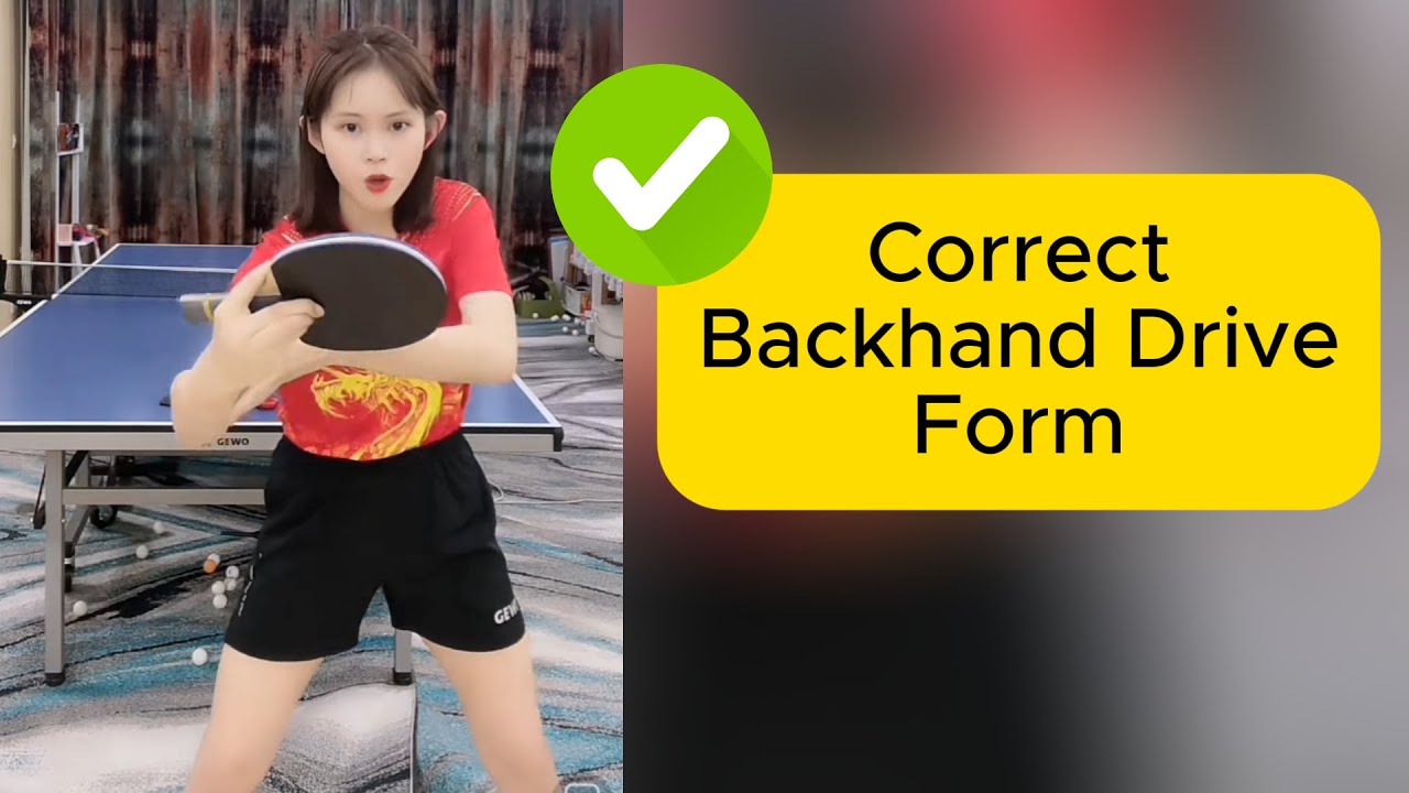 How to Correct Your Backhand Drive Form - YouTube