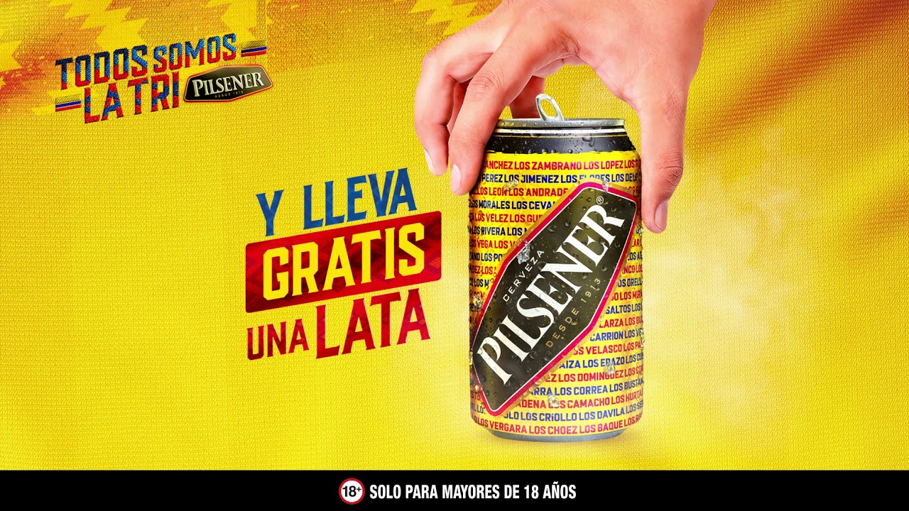 | Cerveza Pilsener - Lleva GRATIS UNA LATA - YouTube