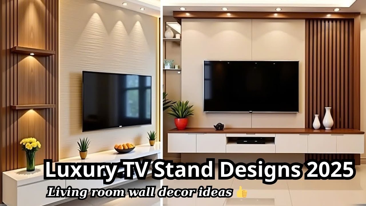 Luxury TV Stand Designs 2025: Elevate Your Living Room with Wall Decor ...