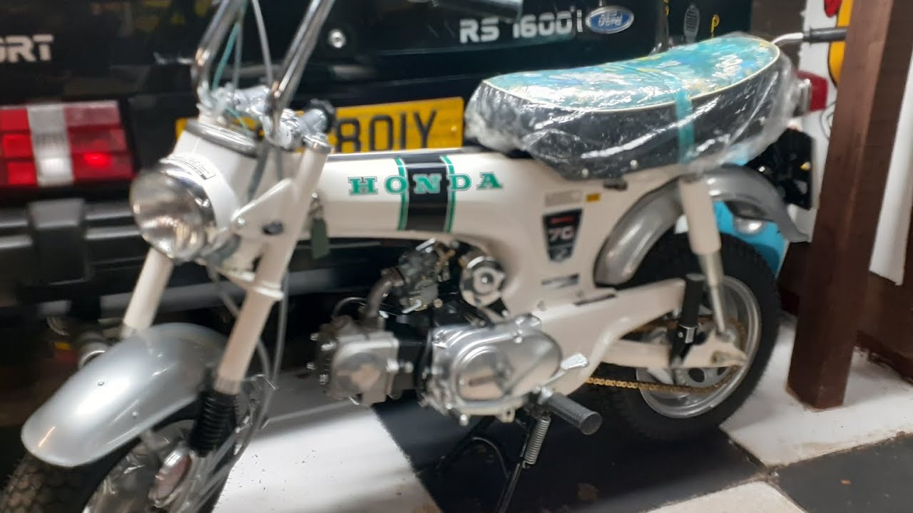 honda st70. resto all finished now. - YouTube