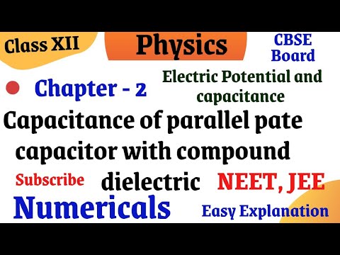 Capacitance of parallel plate capacitor with compound dielectric ...