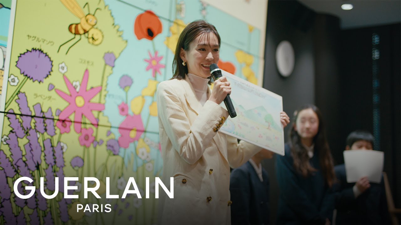 Angelina Jolie and Mirei Kiritani in Osaka, Japan: Bee School 2024 | GUERLAIN - YouTube