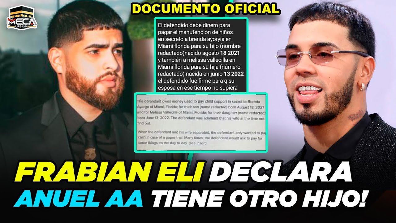 FRABIAN ELI DECLARA QUE ANUEL AA TIENE OTRO HIJO DESDE QUE ESTABA CON ...