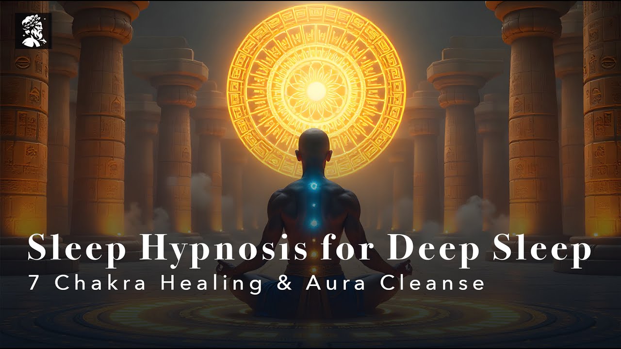Sleep Hypnosis for Deep Sleep | 7 Chakra Healing & Aura Cleanse - YouTube