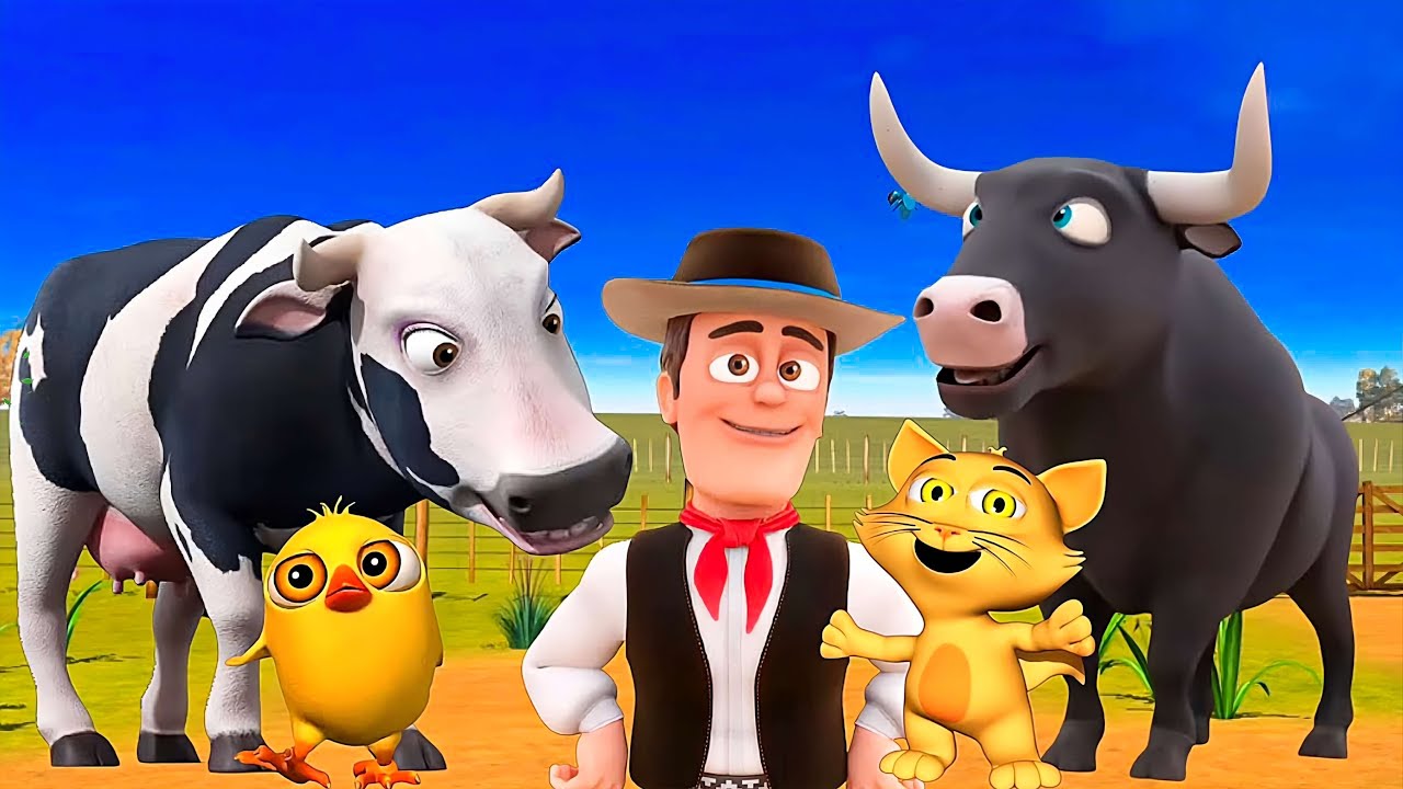 El Pollito pío 3d - el Toro y el Tractor de la Granja Part#910 -el ...