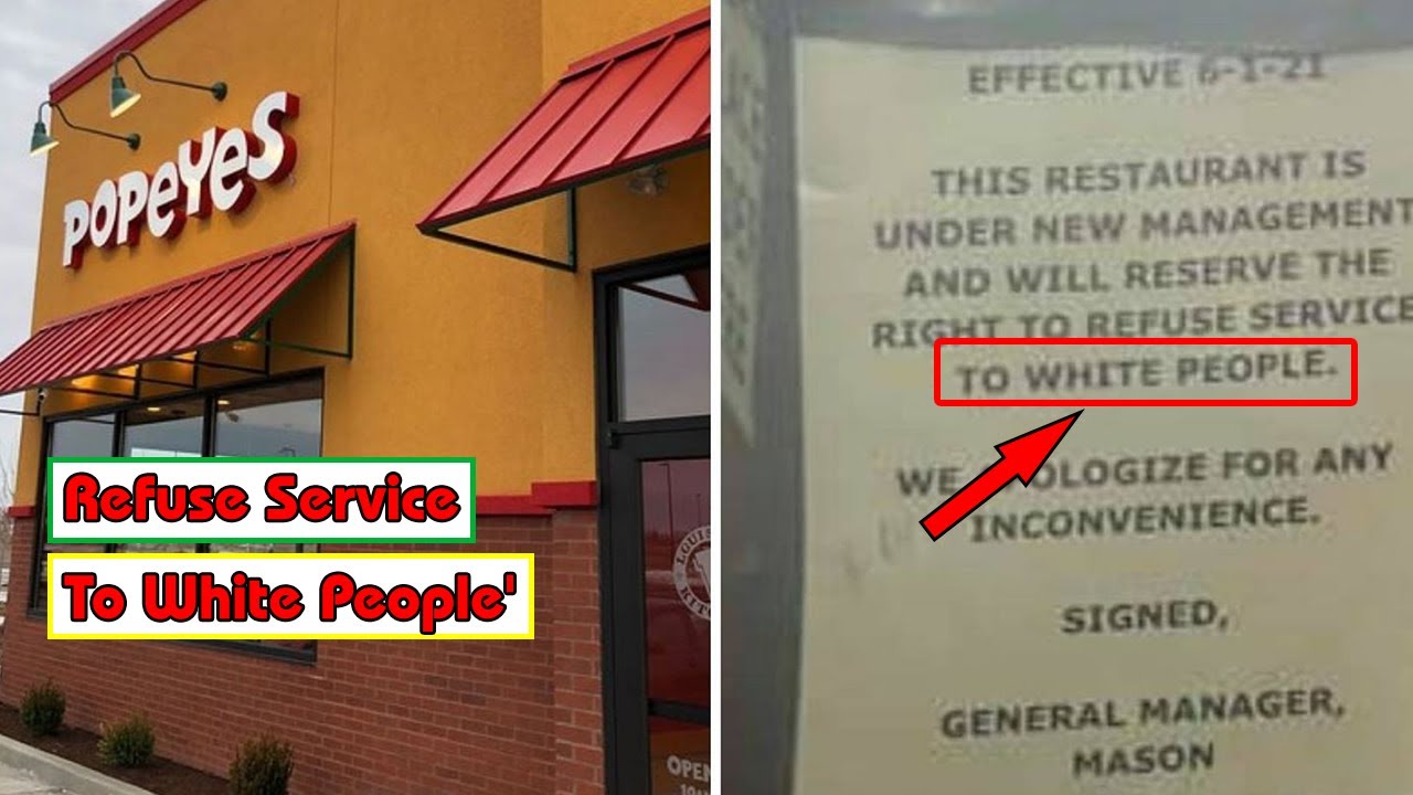 Local Popeyes Did NOT Post a Sign Saying They 'Reserve The Right To ...