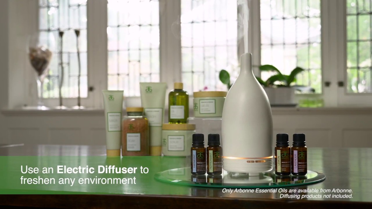 Diffusing with Arbonne Essential Oils - YouTube
