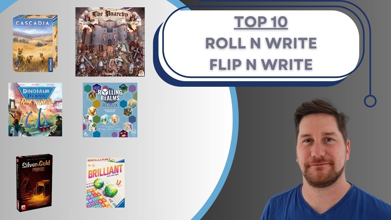 Meine persönlichen Top 10 der Roll and Write + Flip and Write Spiele ...