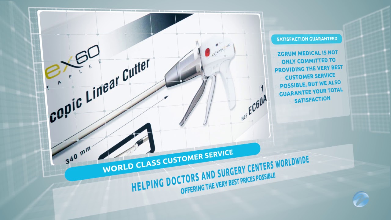 Ethicon Echelon Flex60 Stapler Gun EC60A - YouTube