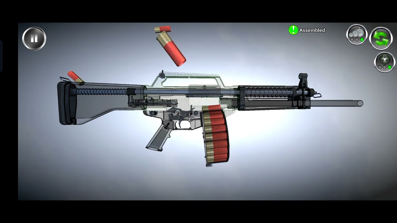 USAS-12, Automatic shotgun - YouTube