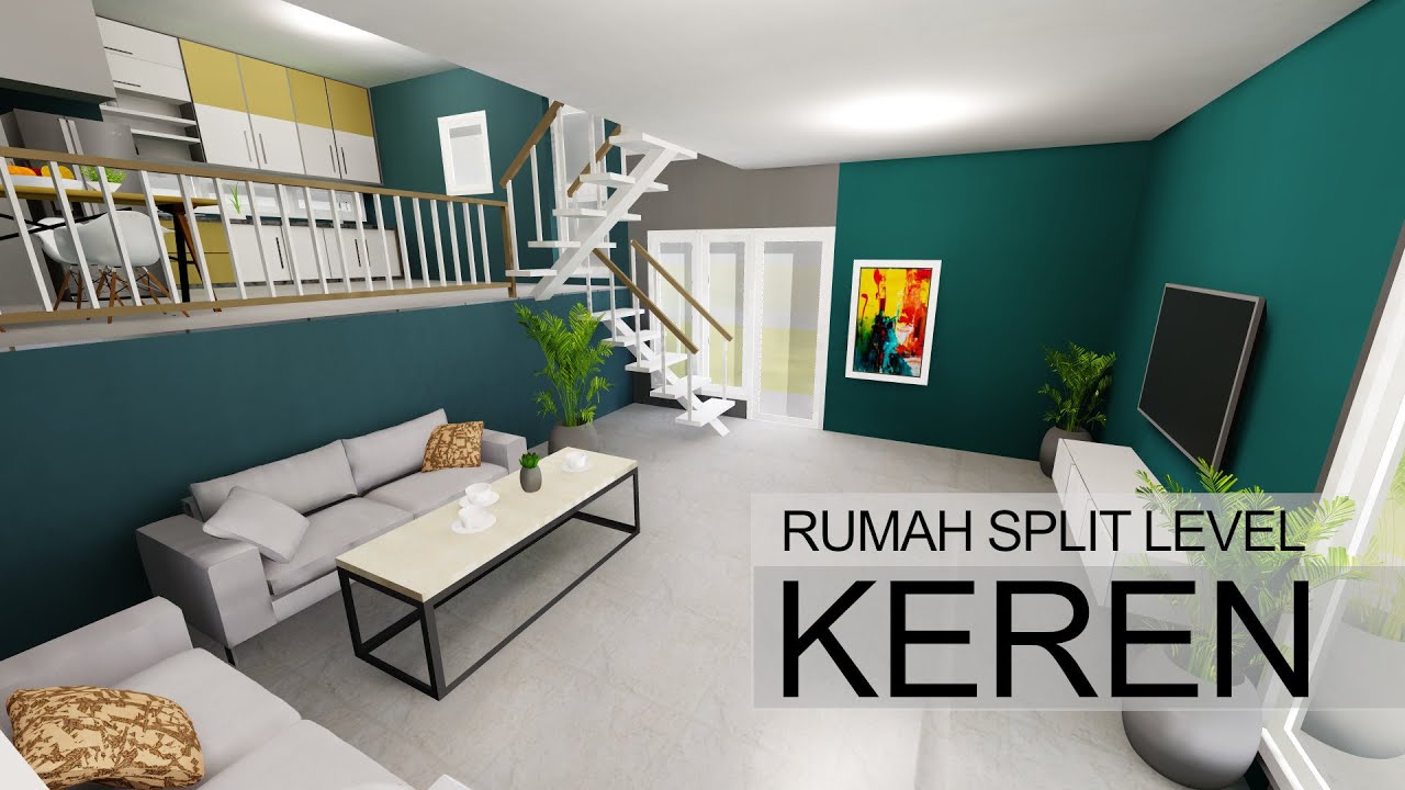 Wajib Ditonton Nih !!! Rumah Split Level | 6x10 Meter | Open Space ...
