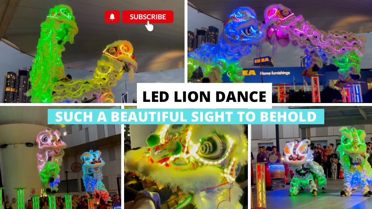 Beautiful & Always Captivating Sight Of The LED Lion Dance - YouTube