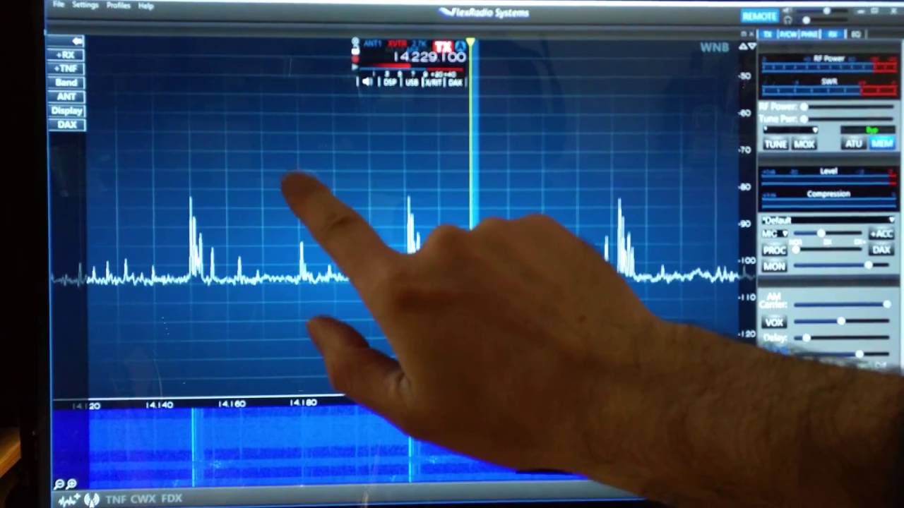 SmartSDR + Flex-6500 + 23" Touchscreen - YouTube