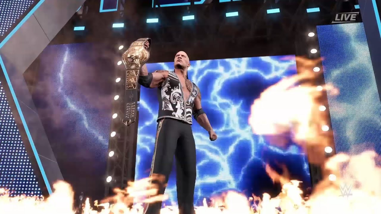 WWE 2K25 | The Rock Entrance | Final Boss Engaged | WrestleMania 40 ...