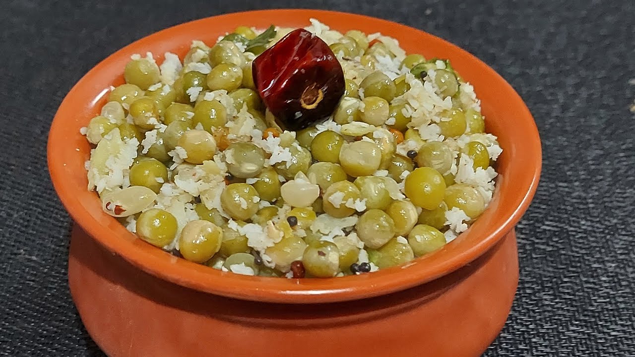 Thenga, Manga Pacha Pattani Sundal ll Green Peas Sundal ll Navratri ...