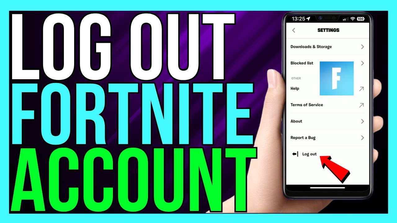 How to Logout Fortnite Account on Mobile (2024 METHOD!) - YouTube