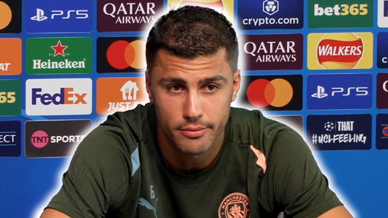 Rodri pre-match press conference | Manchester City v Inter Milan ...