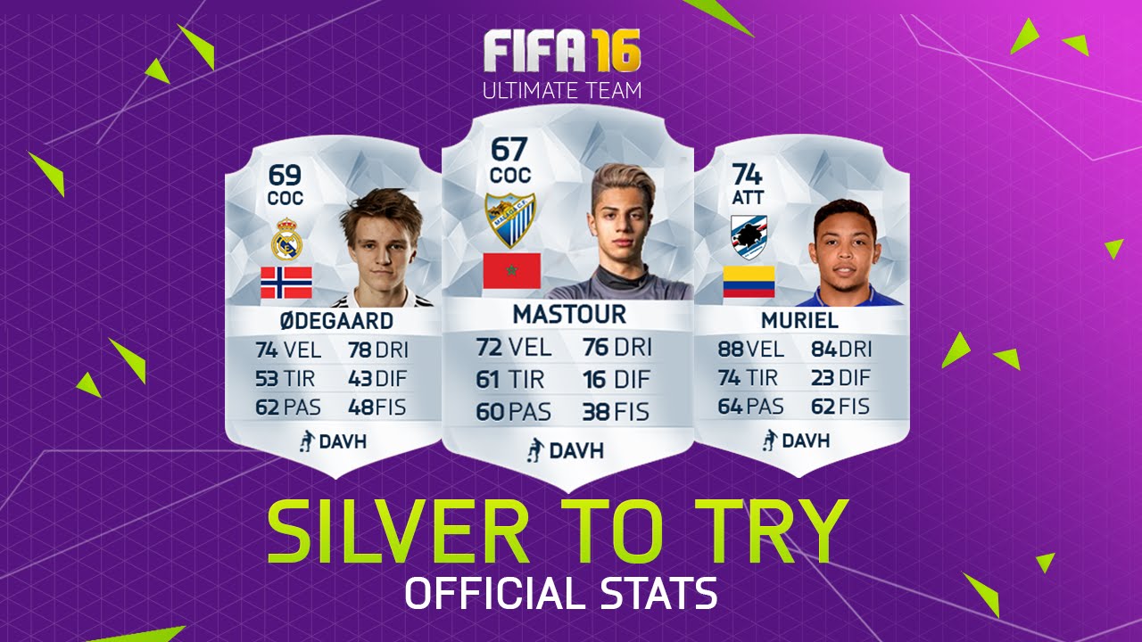 FIFA 16 - SILVER TO TRY | MASTOUR - ODEGAARD - MURIEL (OFFICIAL STATS ...