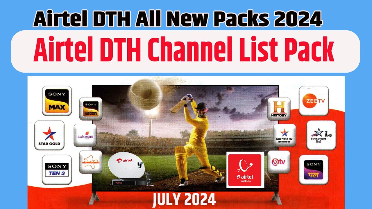 Airtel DTH Channel List 2024 | Airtel DTH New Pack Price - YouTube