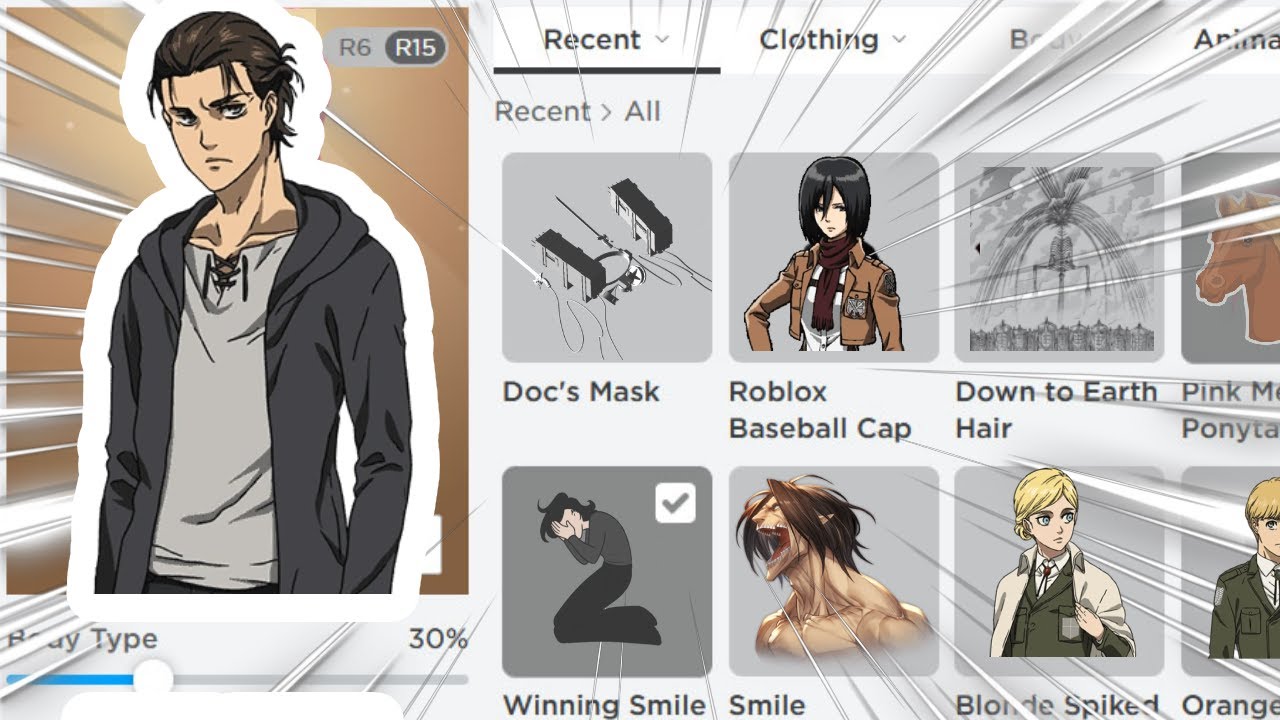 HOW TO MAKE EREN YEAGER IN ROBLOX! | Roblox Avatar Tutorials - YouTube