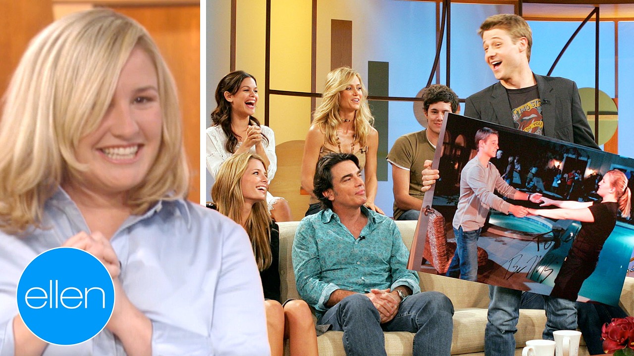 Ellen Surprises a Superfan with 'The OC' Set + Cast Interview - YouTube