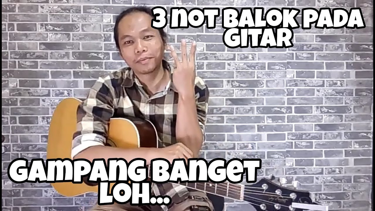 Cara membaca not balok pada gitar Part 1 | Dasar dasar belajar gitar ...