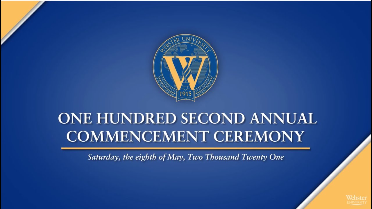 Webster University Commencement 2021: School of Education - YouTube